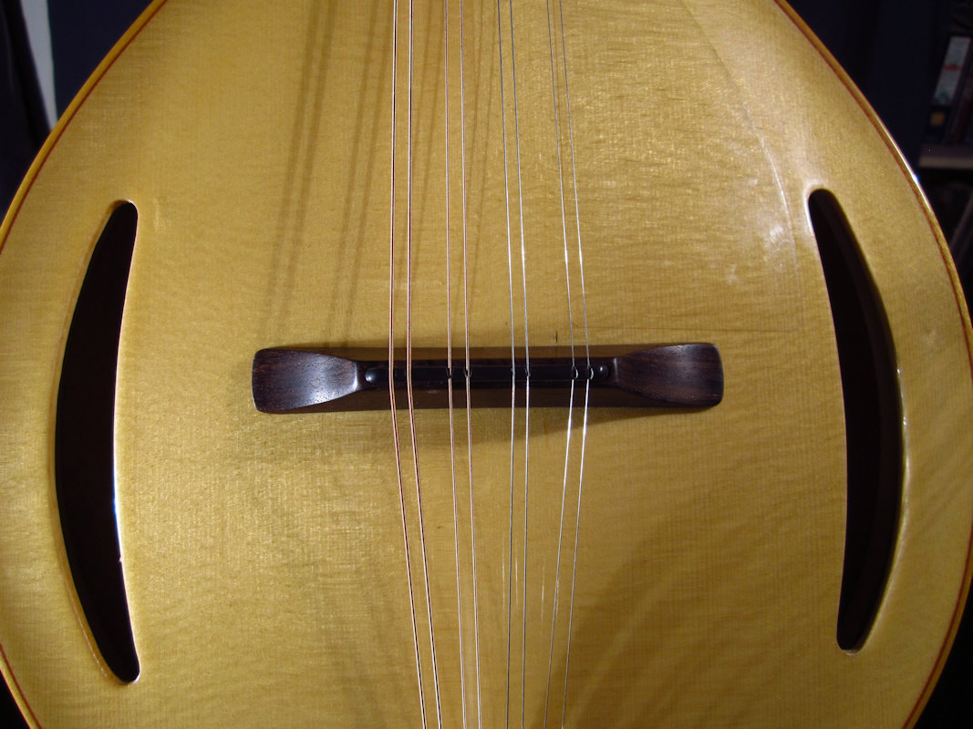 Laughlin Englemann Spruce/Big Leaf Maple Carved Mandolin